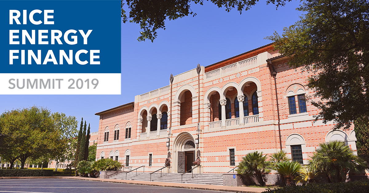 Rice Energy Finance Summit | Jones Graduate School of Business at Rice ...